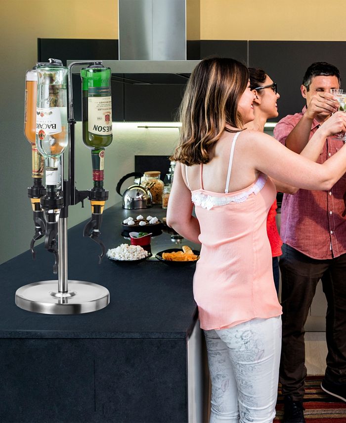 Oggi Professional 3 Bottle Liquor Dispenser - Macy's