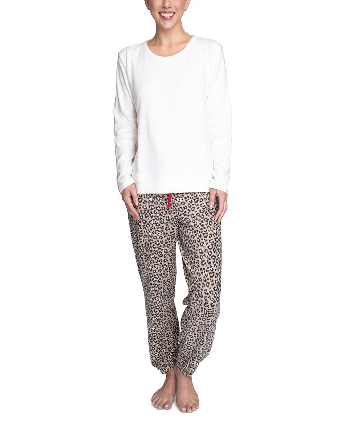 Hanes Women's Animal-Print 2-Pc. Lounge & Pajama Set - Macy's