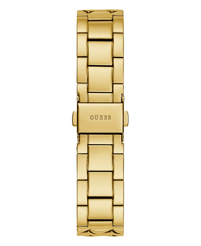 GUESS Women's Analog Gold-Tone Stainless Steel Watch 34mm - Macy's