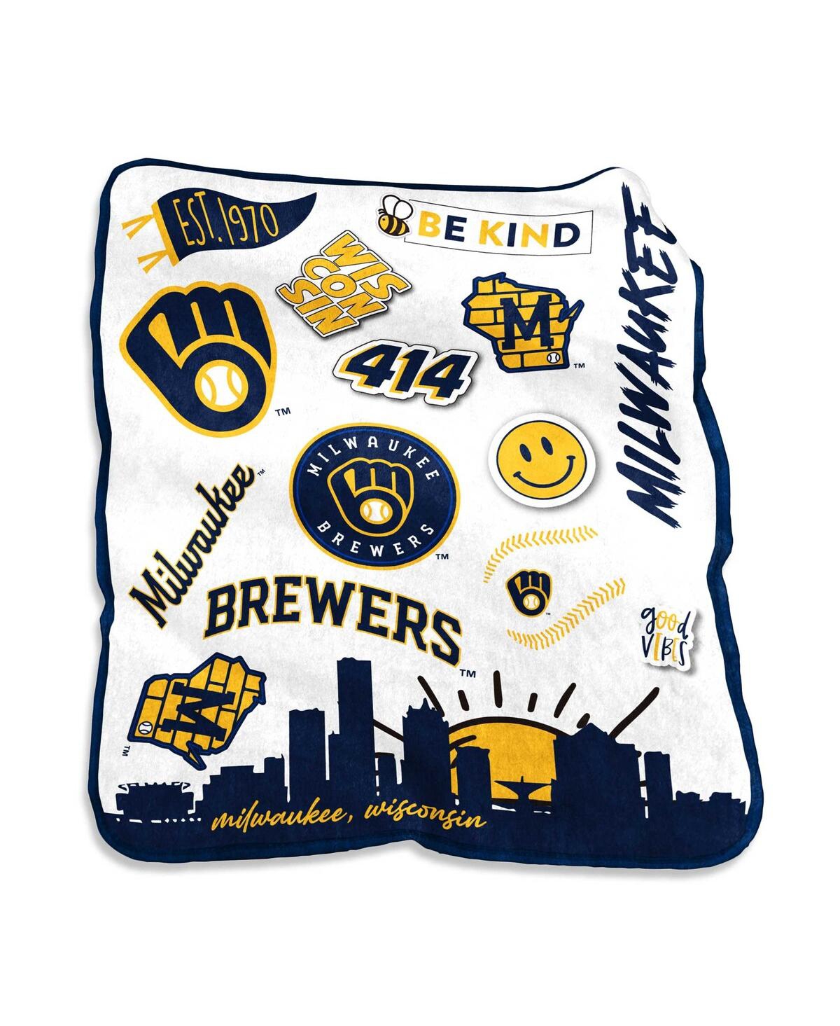 Click here for Milwaukee Brewers 50 x 60 Native Raschel Plush Thr... prices