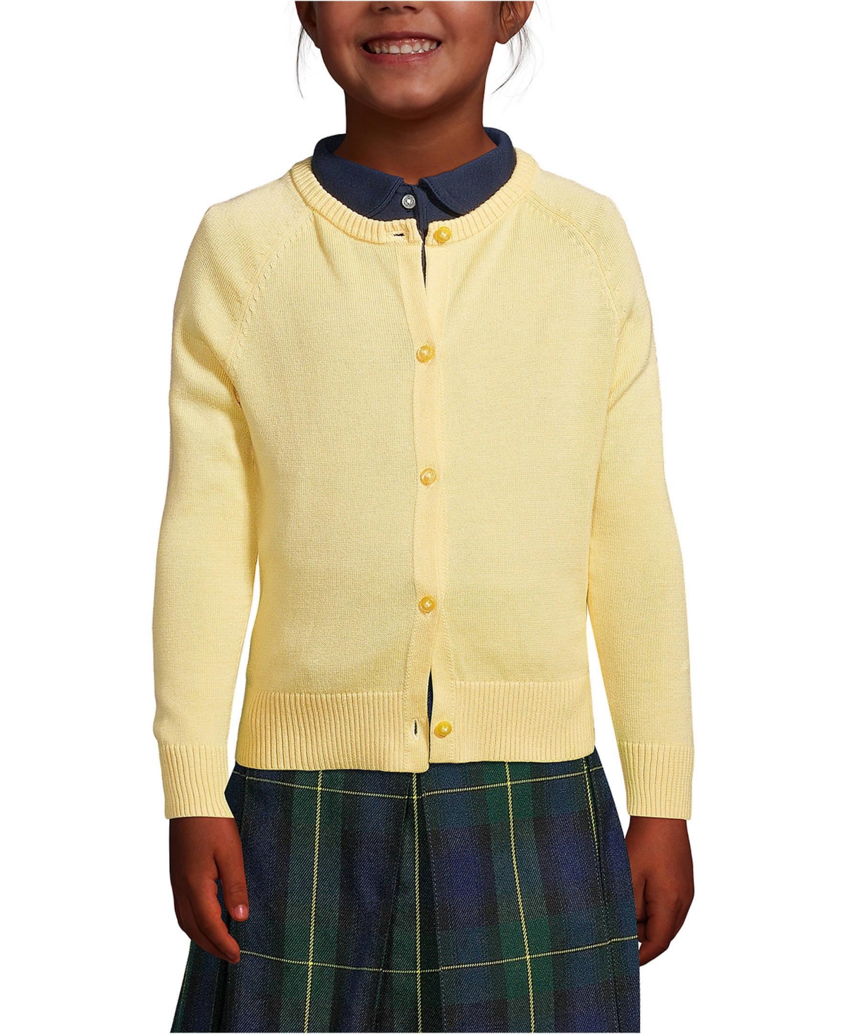 Click here for Lands End Girls School Uniform Cotton Modal Cardig... prices