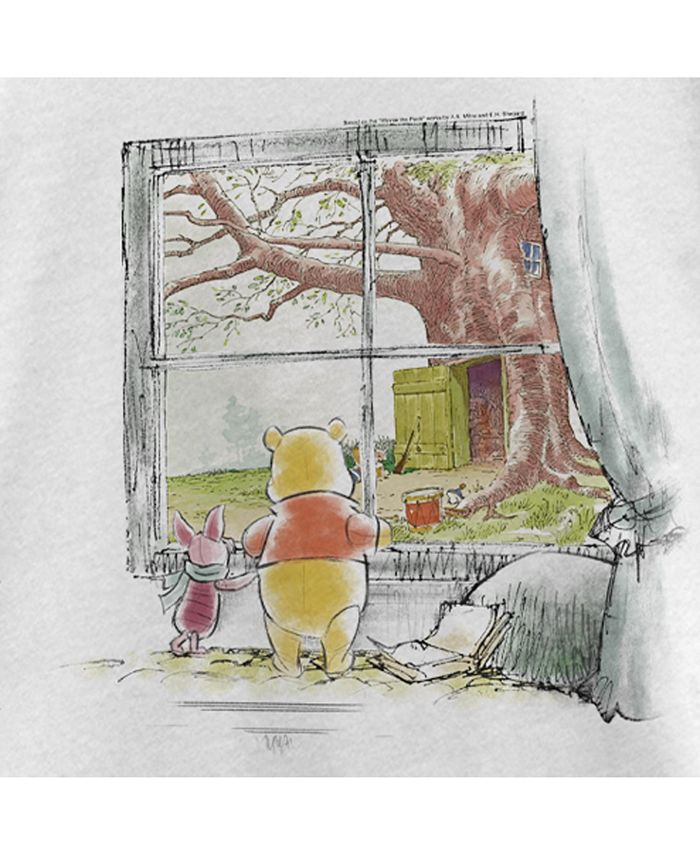 Disney Girl's Winnie the Pooh Window Watching Child T-Shirt - Macy's