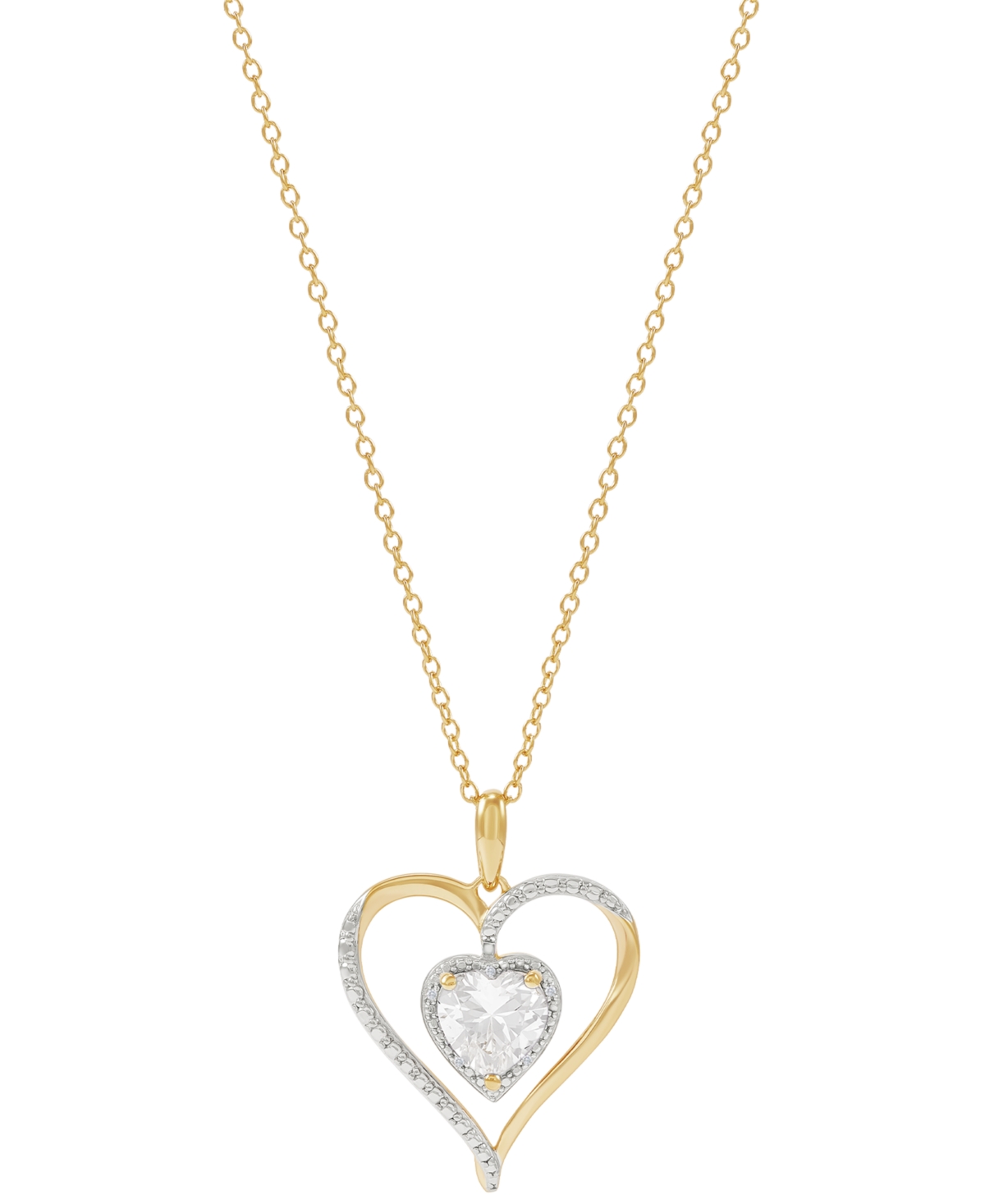 Click here for Birthstone Gemstone & Diamond Accent Heart 18 Pend... prices
