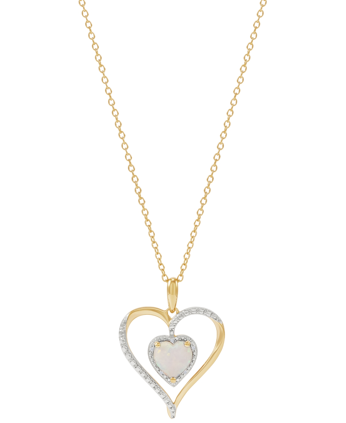 Click here for Birthstone Gemstone & Diamond Accent Heart 18 Pend... prices