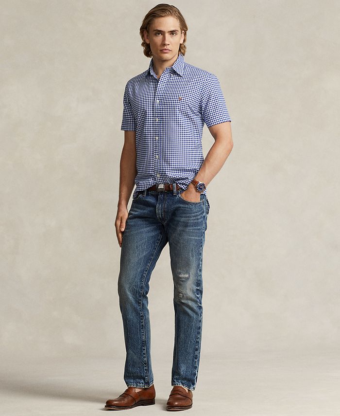 Polo Ralph Lauren Men's Classic Fit Gingham Oxford Shirt - Macy's