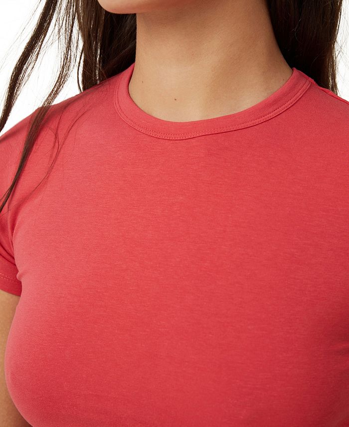 COTTON ON Women's Micro Crop T-shirt - Macy's