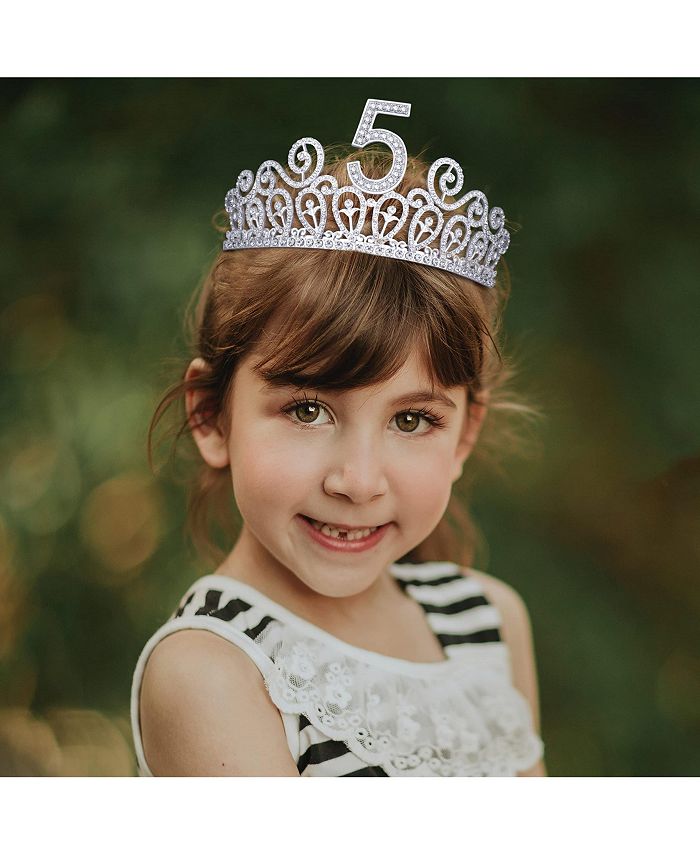 5 Crowns Buy Birthday Sash And Tiara Kit Birthday Girl Sash And ...