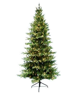 Puleo 6.5FT Pre-Lit Bradford Artificial Fir Tree - Macy's