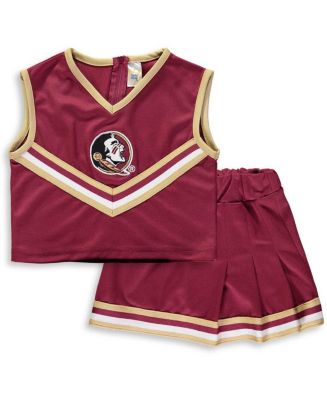 Big Girls Garnet Florida State Seminoles Two-Piece Cheer Set - Macy's