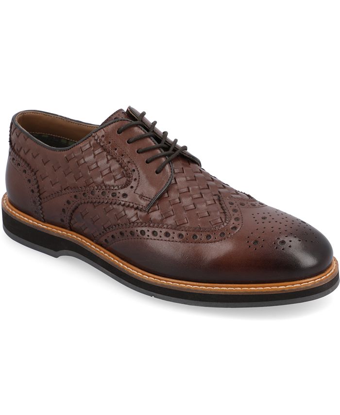 Thomas & Vine Men's Radcliff Woven Wingtip Derby Shoe - Macy's