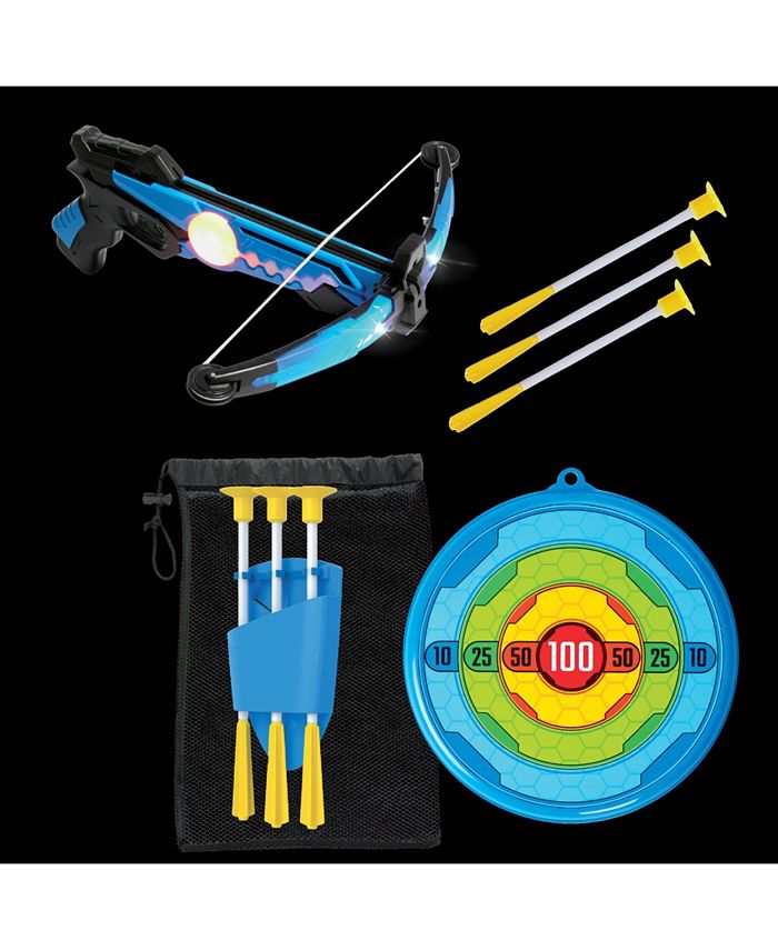 Black Series Light-Up Crossbow Set, LED Glow Archery Game - Macy's