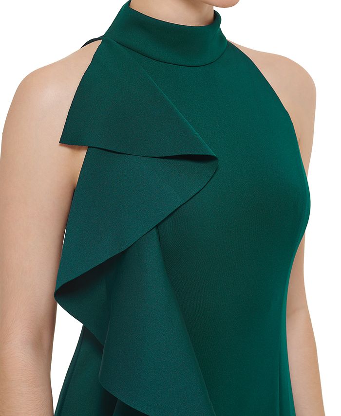 Jessica Howard Women's Ruffled Mock-Neck Gown - Macy's