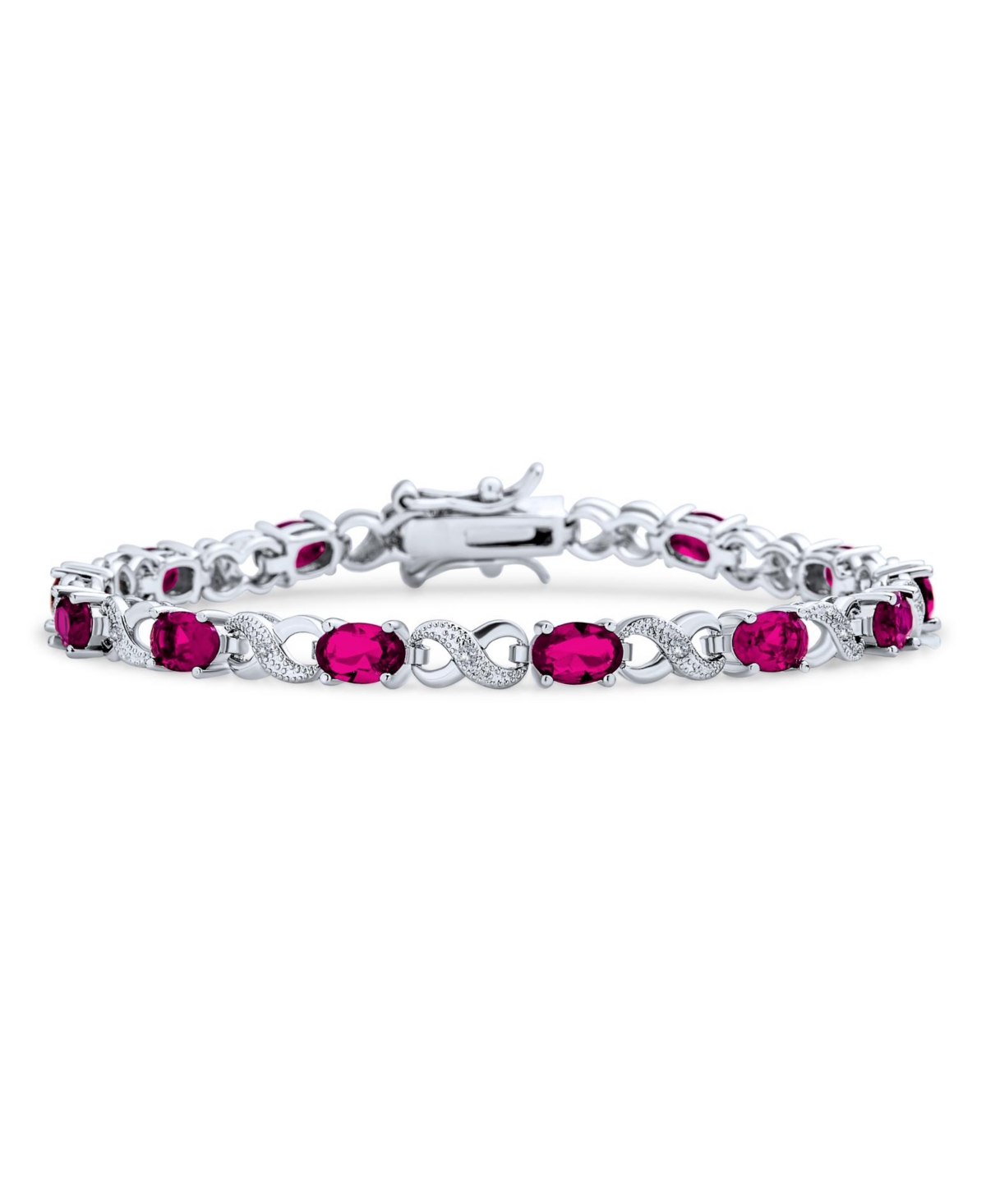 Click here for Bling Jewelry 9CT Cubic Zirconia Pink Oval Cz Roma... prices