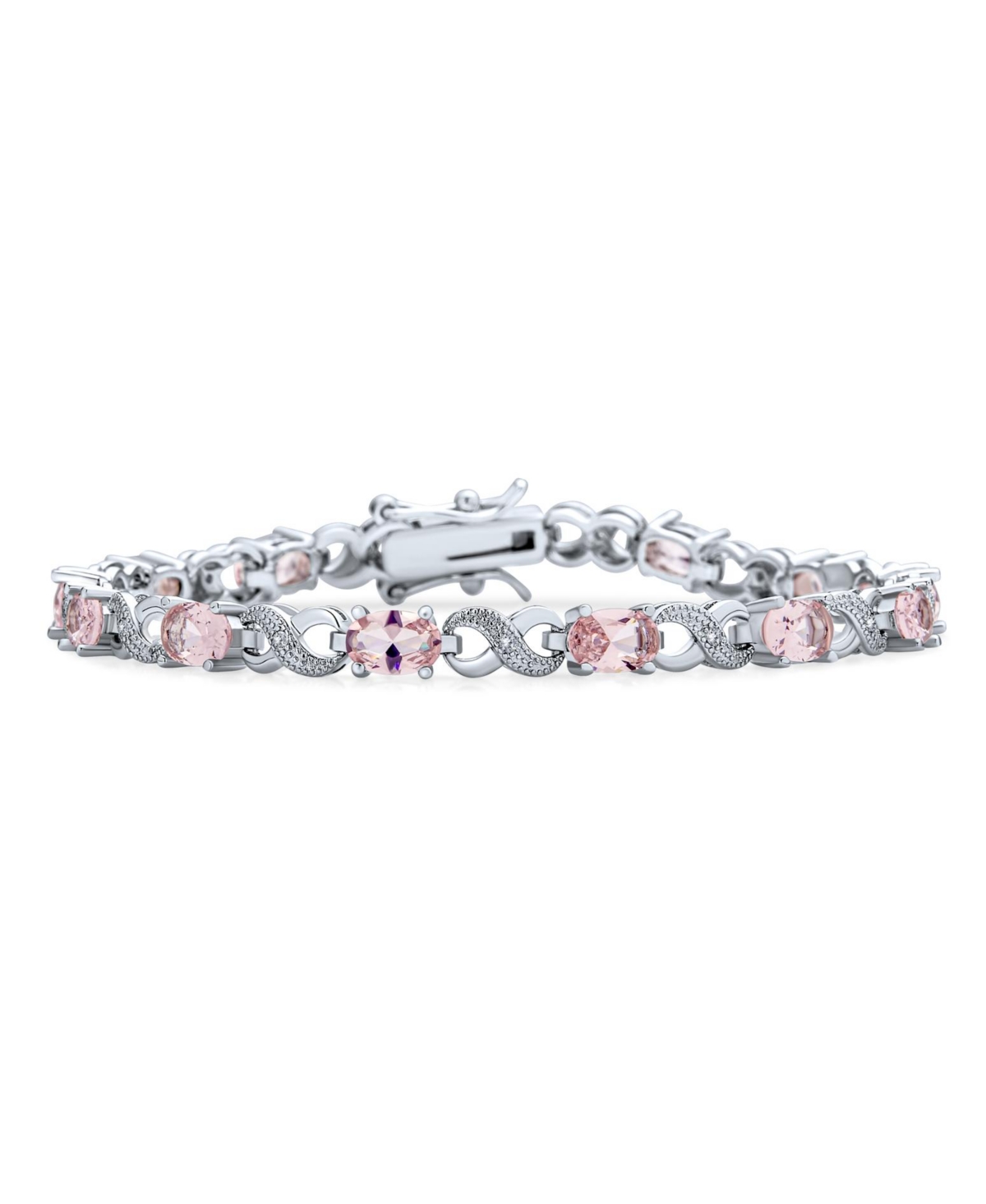 Click here for Bling Jewelry 9CT Cubic Zirconia Pink Oval Cz Roma... prices
