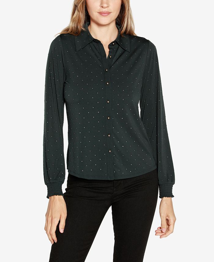 Belldini Black Label Women's Button-Front Duster Top - Macy's