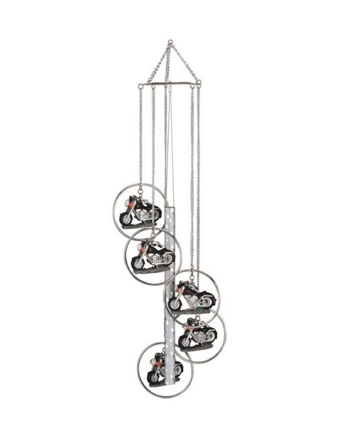 FC Design 24" Long 5-Ring Polyresin Motorcycle Wind Chime - Macy's