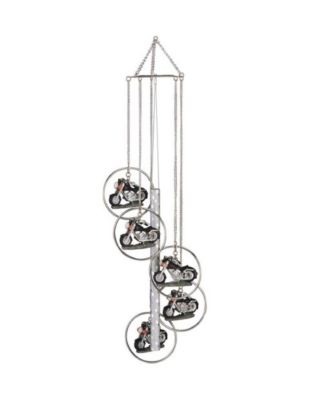 24" Long 5-Ring Polyresin Motorcycle Wind Chime - Macy's