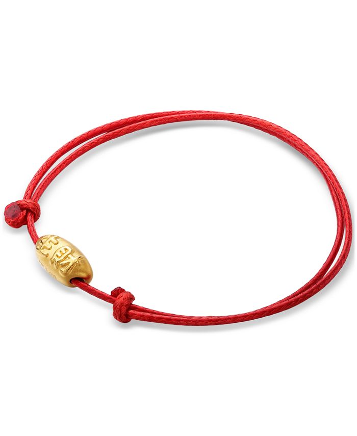 Chow Tai Fook Lucky Symbol Double Strand Imitation Leather Slider ...