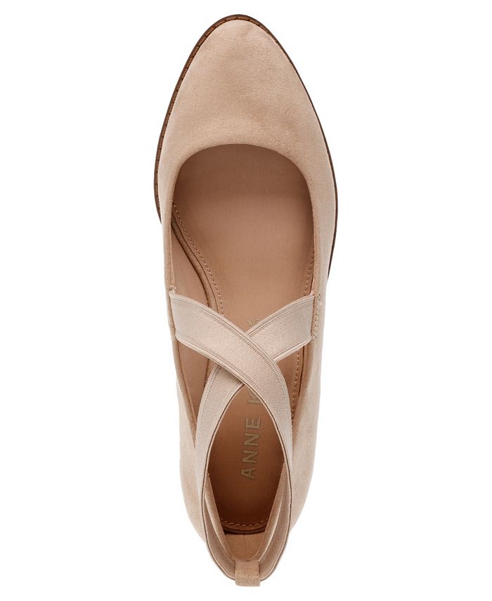Anne Klein Women's Saige Elastic Strap Flats - Macy's