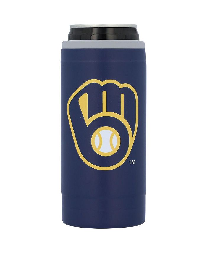 Logo Brands Milwaukee Brewers 12 Oz Flipside Powdercoat Slim Can Cooler ...