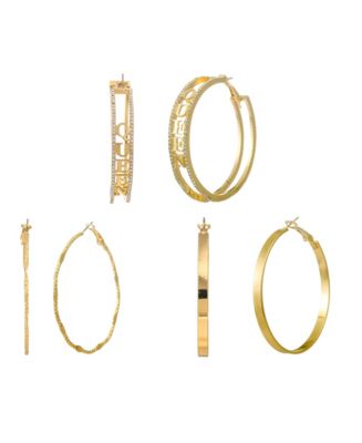 Aaliyah Trio Queen Hoop Earring Set - Macy's