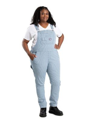 Berne Plus Size Vintage Washed Flex Hickory Stripe Bib Overall - Macy's
