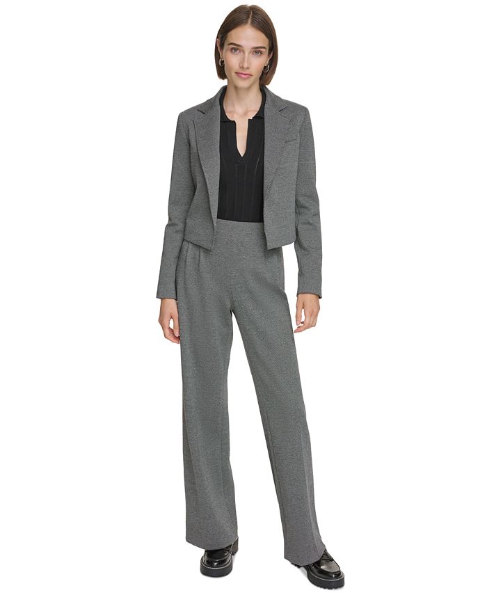 Calvin Klein Women's Cropped Open Front Jacket - Macy's