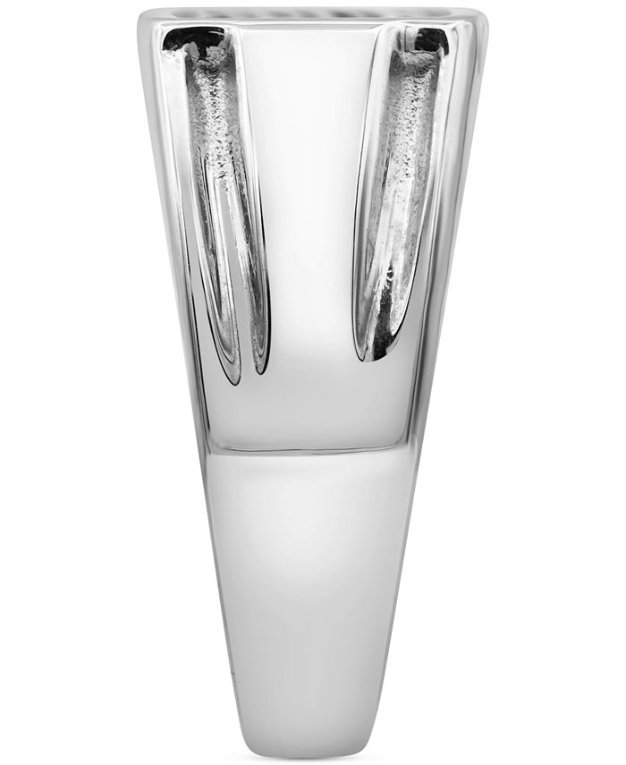 Blackjack Men's Cubic Zirconia Cluster Ring Set in Black Ion-Plated ...