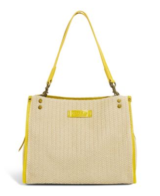 Women's Lenox Raffia Triple Entry Satchel Handbag - Macy's