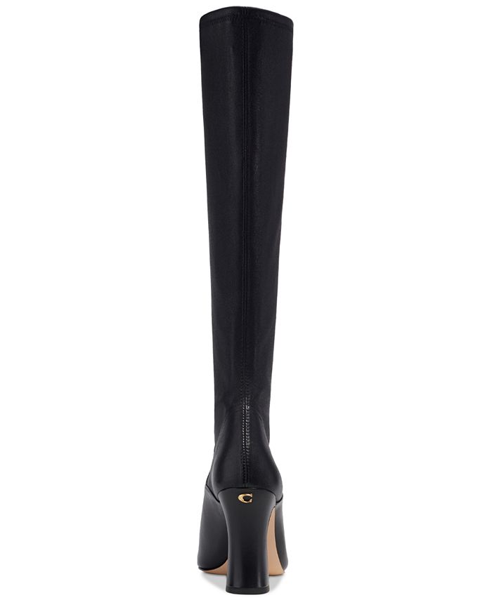 COACH Women's Cece Stretch Pointed Toe Knee High Dress Boots - Macy's