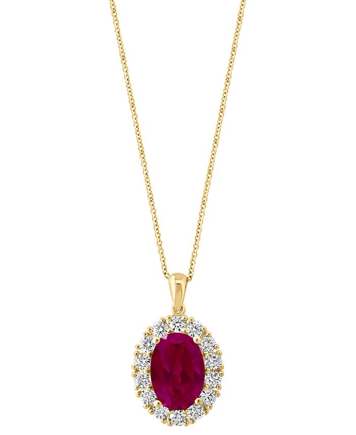 EFFY Collection EFFY® Lab Grown Ruby (6-3/4 ct. t.w.) & Lab Grown ...