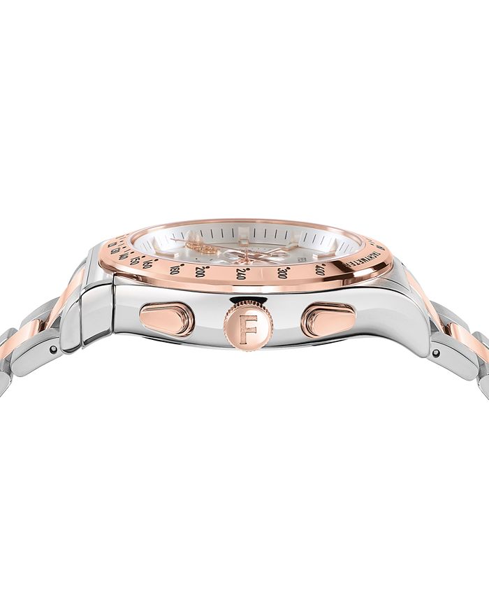 Ferragamo Salvatore Men's 1927 Swiss Chronograph Two-Tone Stainless ...