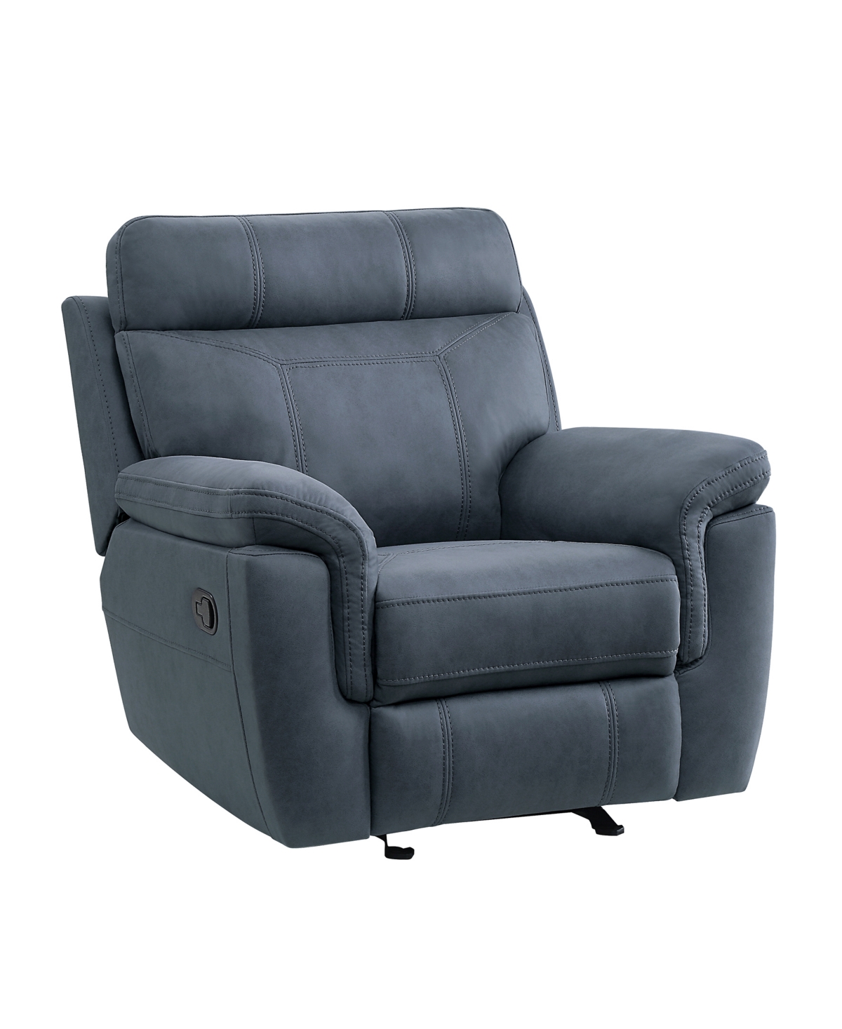 Click here for White Label Nadia 40 Glider Reclining Chair - Blue prices