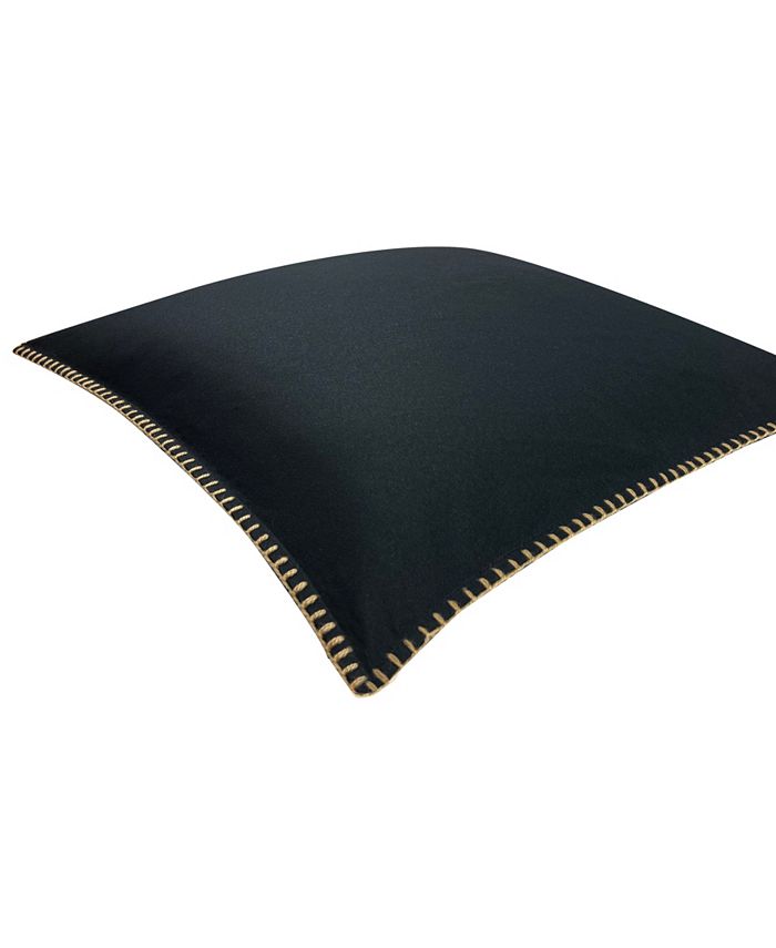 Videri Home Woven Whip Stitch Decorative Pillow, 21" x 21" - Macy's