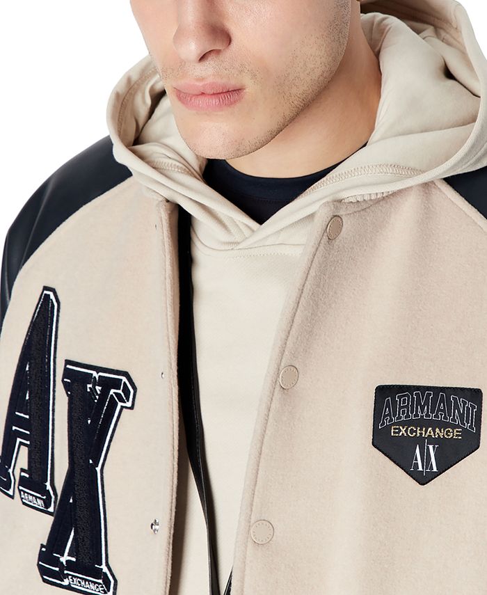 A|X Armani Exchange Men's Varsity Bomber Jacket - Macy's