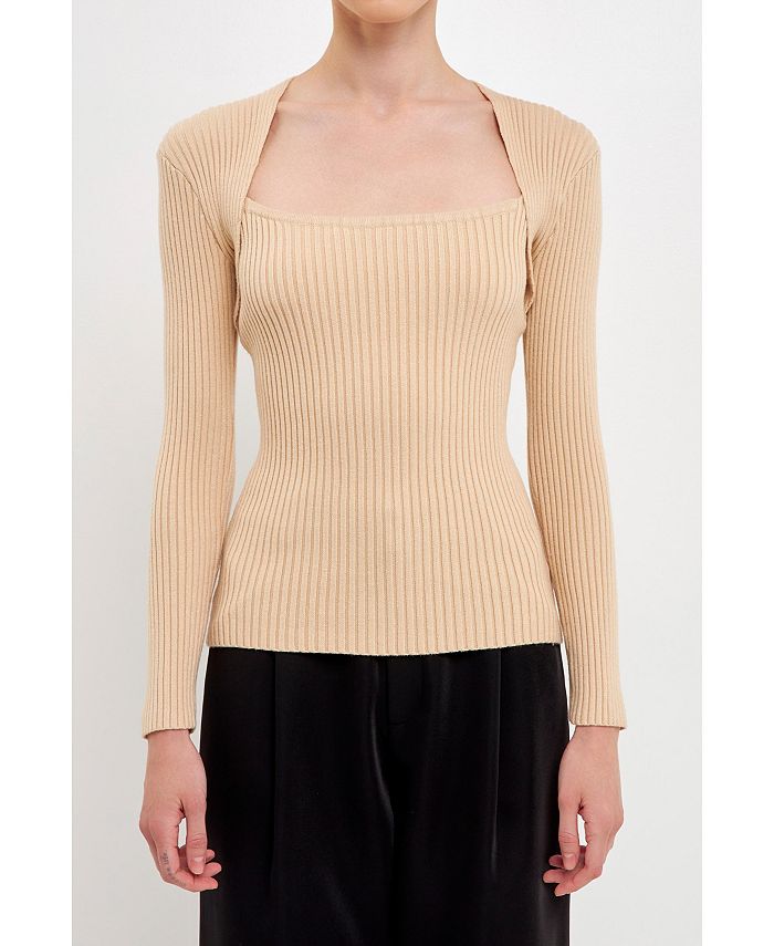 endless rose Women's Fitted Knit Top - Macy's