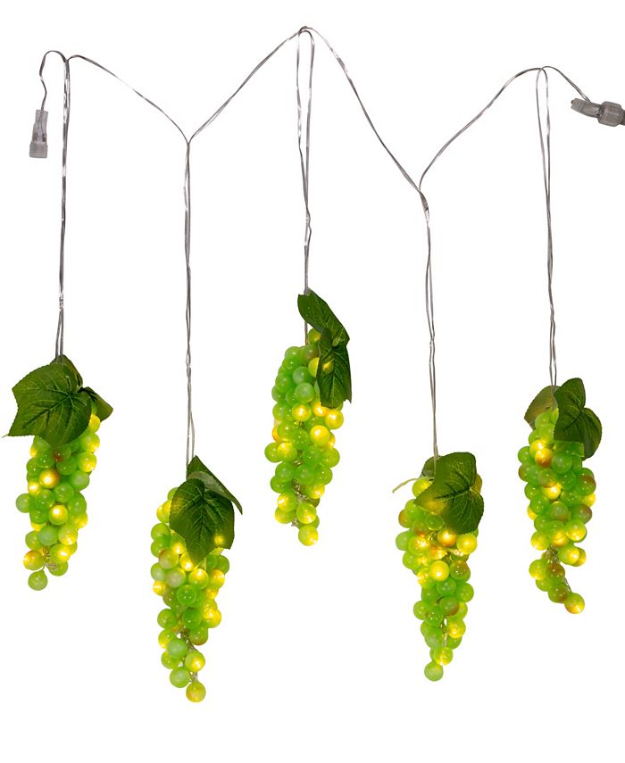 Kurt Adler Kurt S. Adler 100-Light LED Grape Light Set with 5 Grape ...