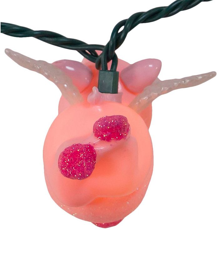 Kurt Adler 10-Light Flying Pig Light Set - Macy's