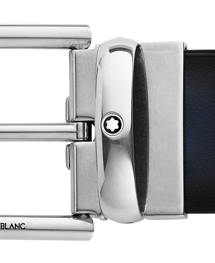 Montblanc Horseshoe Buckle Leather Belt - Macy's