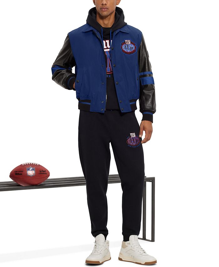 Hugo Boss Men's BOSS x NFL Giants Water-Repellent Bomber Jacket - Macy's