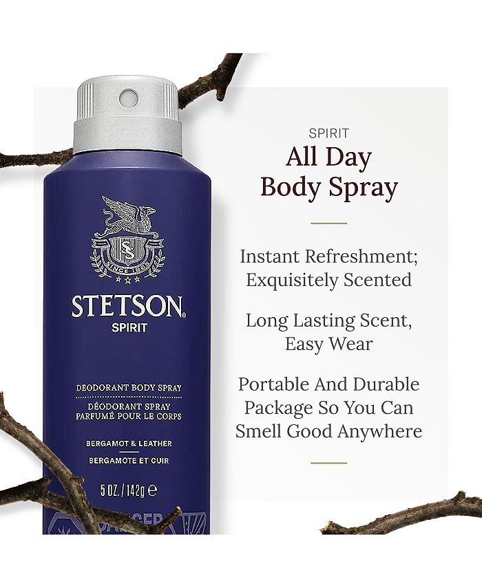 Scent Beauty Stetson Spirit All Day Body Spray - 3 Pack - Macy's