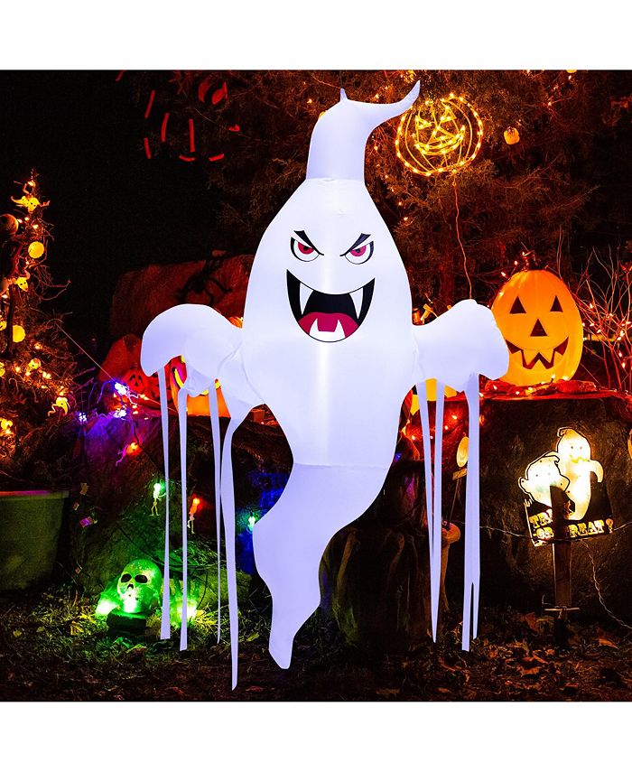 Costway 5 FT Tall Halloween Inflatable Hanging Ghost Blow-up Yard ...