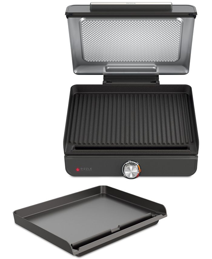 Ninja Sizzle Smokeless Indoor Grill & Griddle GR101 - Macy's