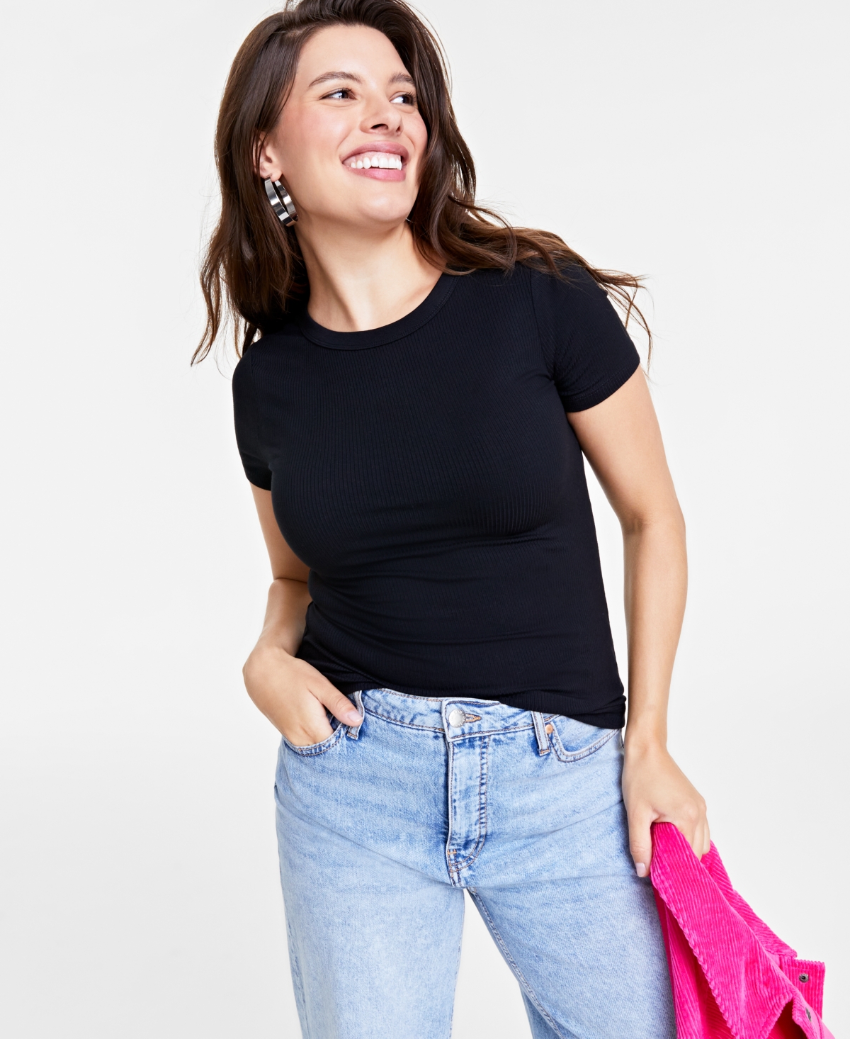 Click here for On 34th Womens Plus size Ribbed T-Shirt  Created f... prices