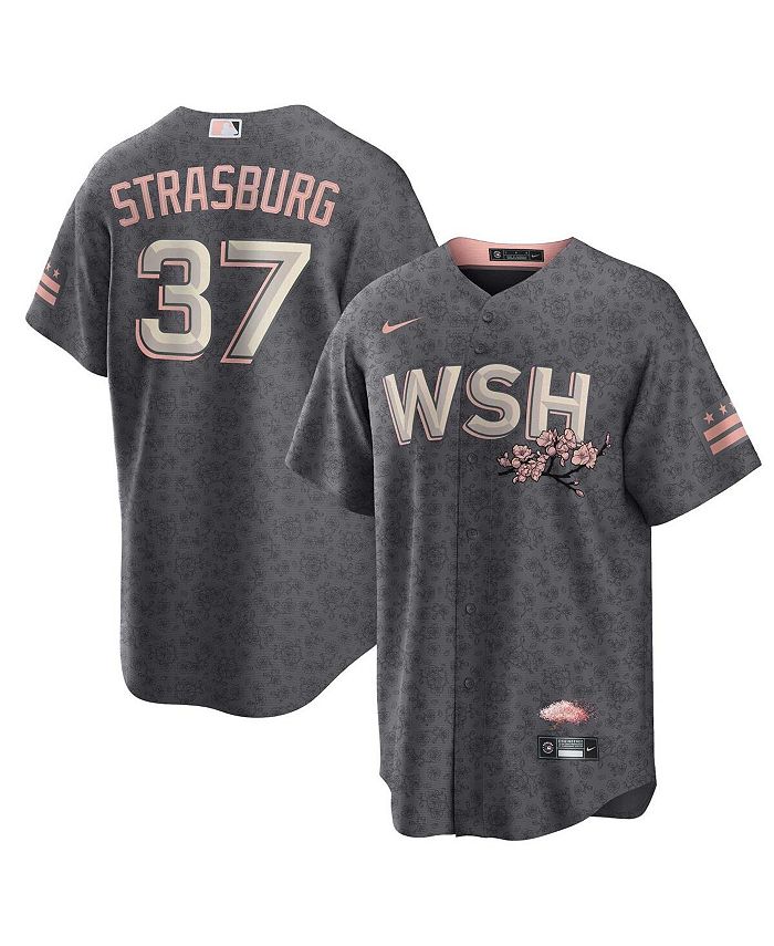 Nike Men's Stephen Strasburg Gray Washington Nationals City Connect ...