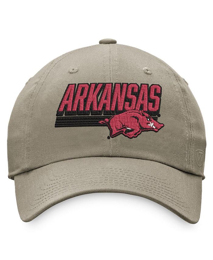 Top of the World Men's Khaki Arkansas Razorbacks Slice Adjustable Hat ...