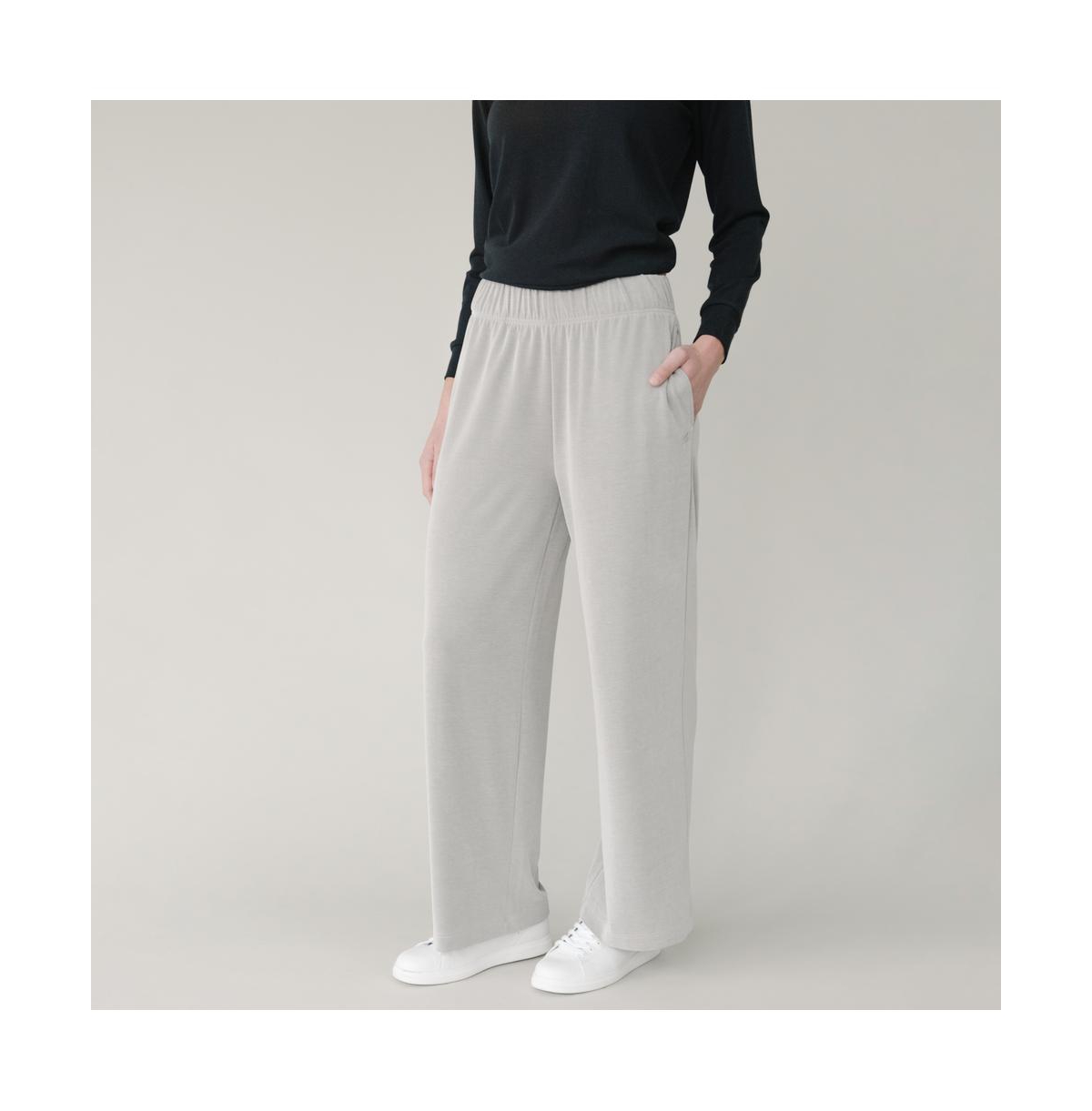 Click here for Cozy Earth Womens Modern Modal Wide Leg Pant - Pew... prices