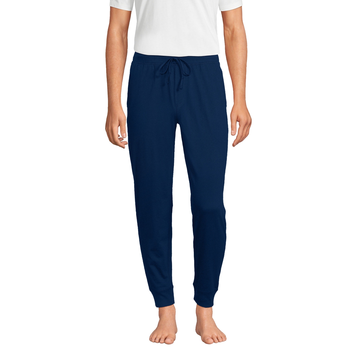 Click here for Lands End Big & Tall Knit Jersey Sleep Jogger - De... prices