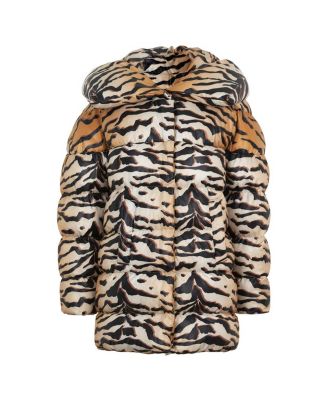 Women's Tiger Print Puffer Coat - Macy's