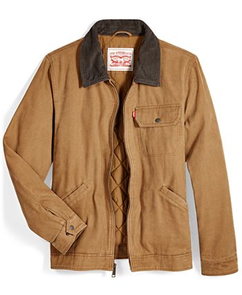 Levi's Levi’s® Men's Cotton Canvas Zip-Front Utility Jacket - Macy's